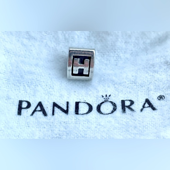 Pandora | Jewelry | Authentic Pandora Silver Alphabet Initial Block ...